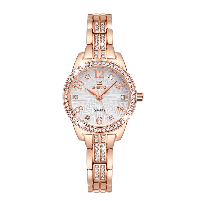 Ceas de dama, Quartz, Clasic, Argintiu/rose gold, Diametru 28mm - eMAG.ro