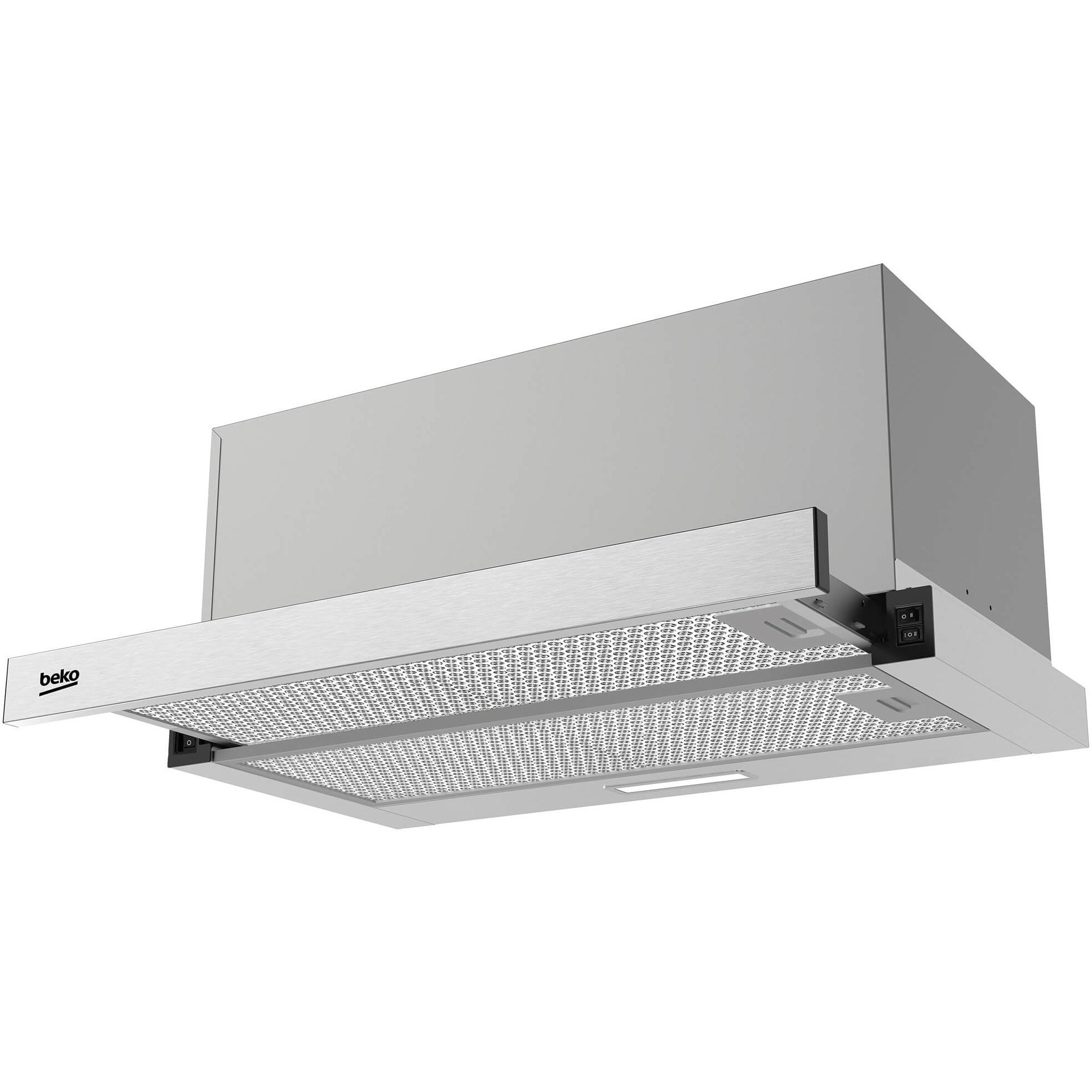 Hota incorporabila telescopica Beko HNT61520XH, 574 mc/h, Filtru ...