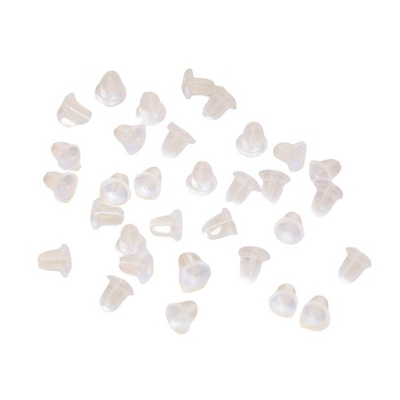 Dopuri de urechi, un set de 20, transparent, hipoalergenic, 6 * 5mm ...