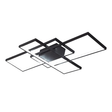 Lustra Pako World Luxane, LED, metal, negru, 105x60x7cm - eMAG.ro