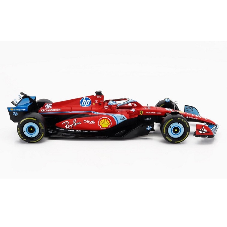 Macheta auto Ferrari SF-24 #16 Formula 1 2024 Charles Leclerc Miami GP ...