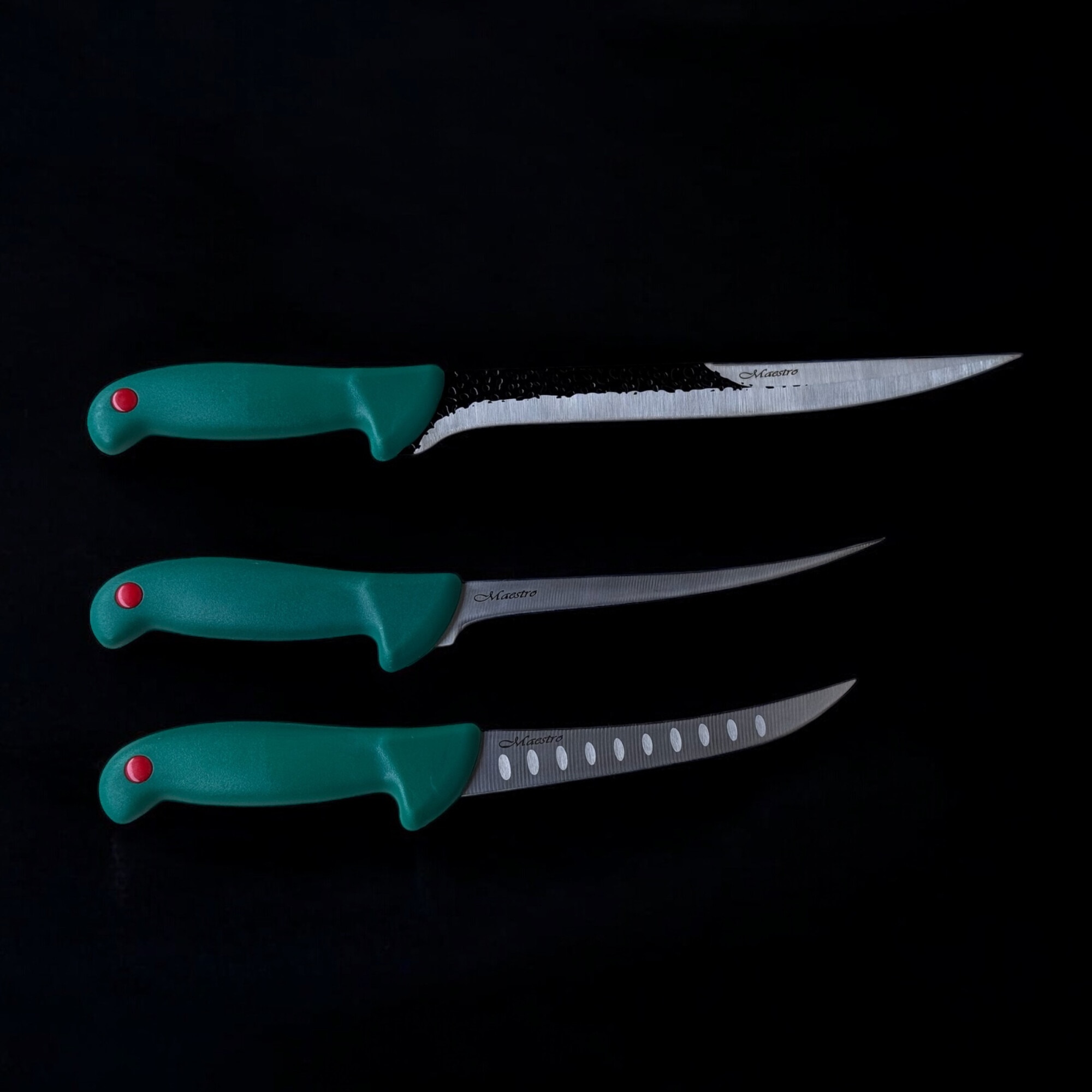 Set 3 Cutite Profesionale – Cutit Filetat si Transat de 29 cm, Cutit ...