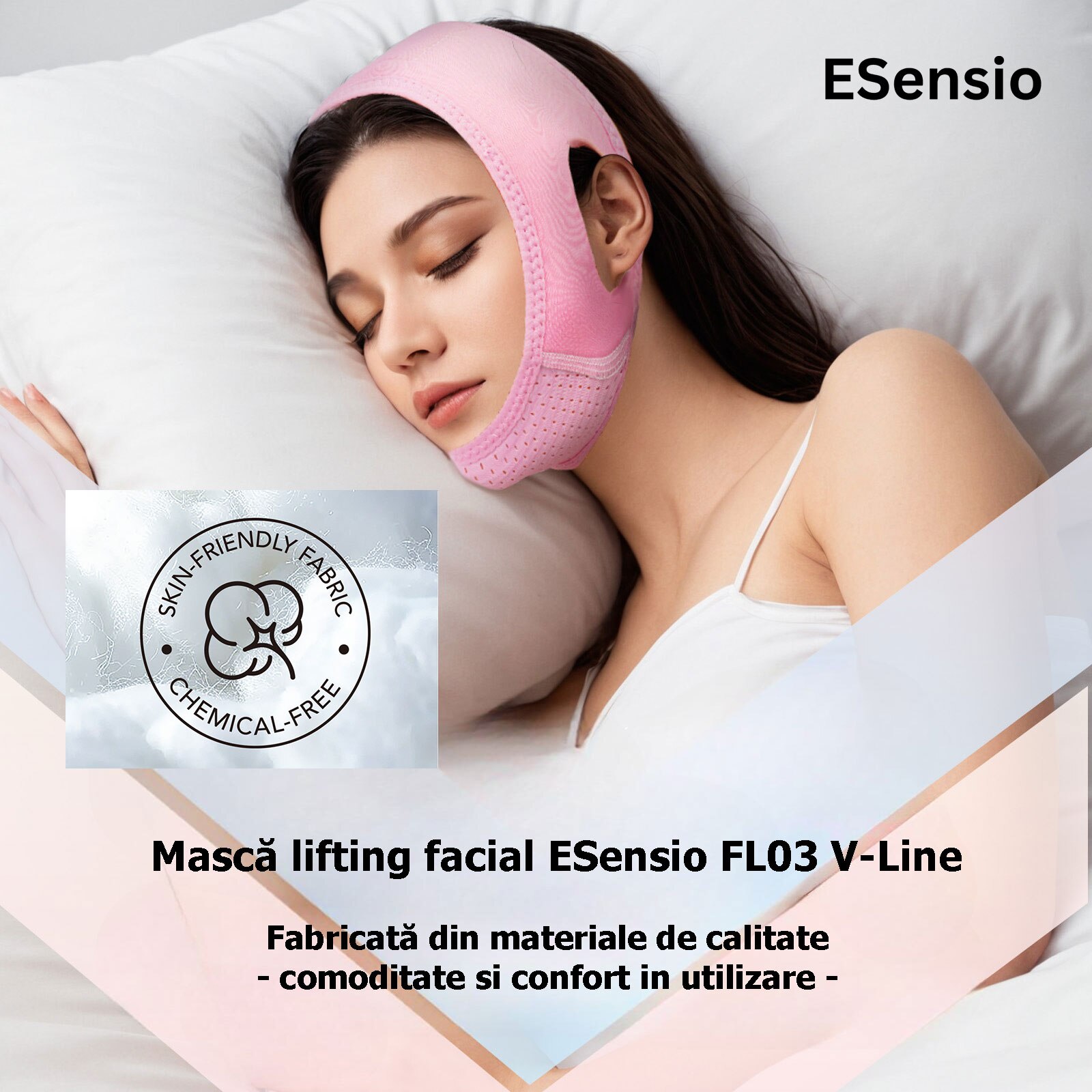 Masca lifting facial ESensio® V-Line pentru conturare fata, barbie ...