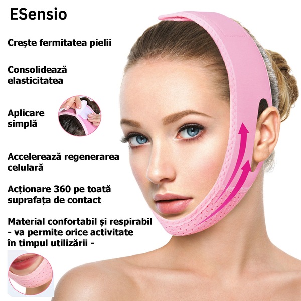Masca lifting facial ESensio® V-Line pentru conturare fata, barbie ...