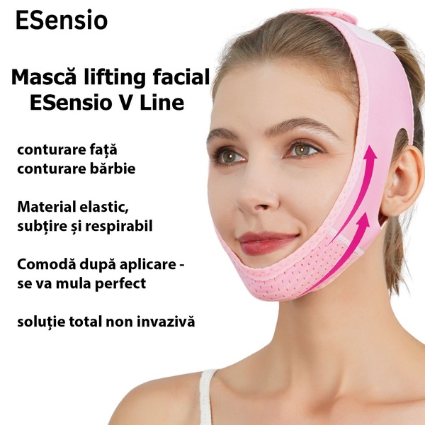 Masca lifting facial ESensio® V-Line pentru conturare fata, barbie ...