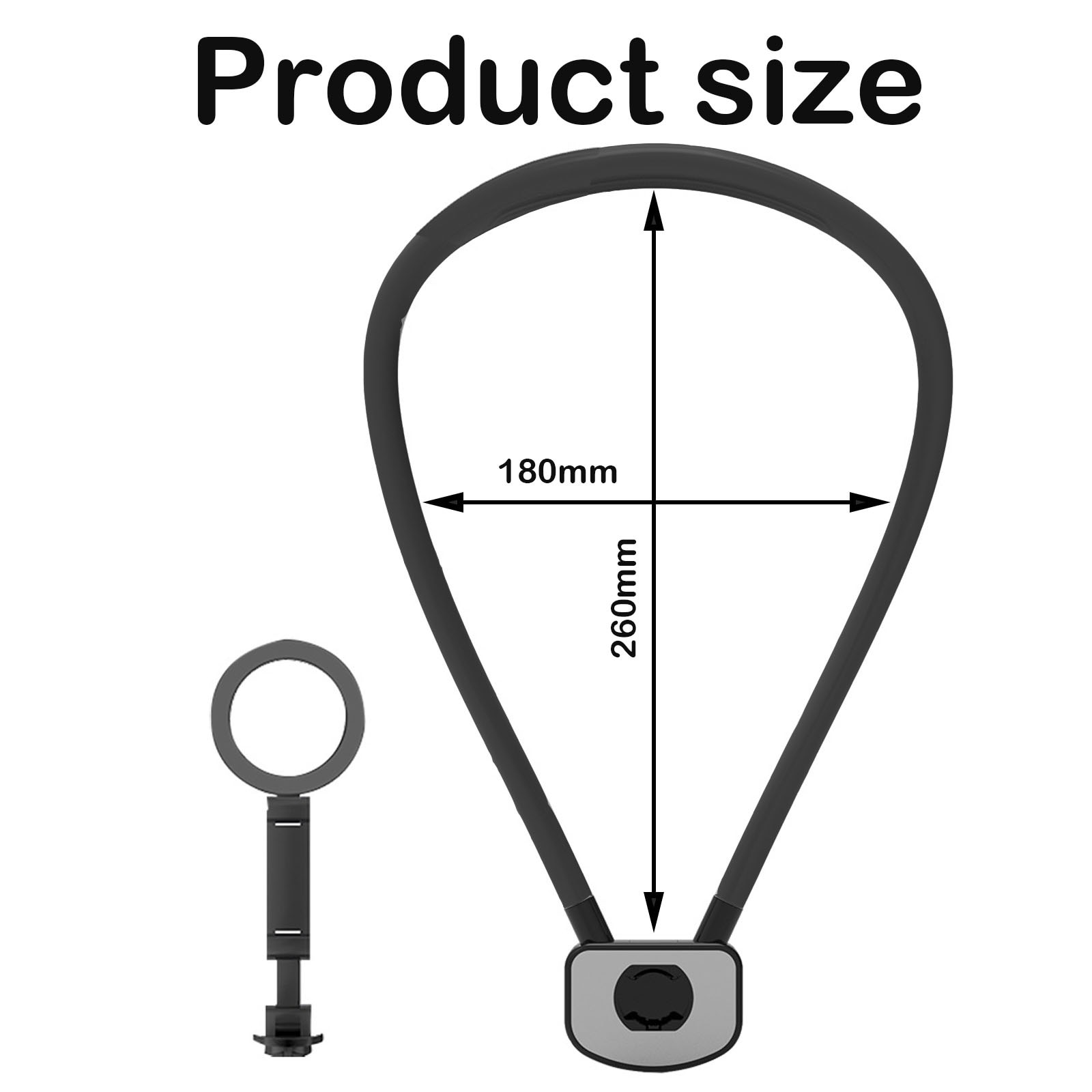Nyakba akasztható rendszer, mágneses tartó, SINBINTA, állítható szög ...