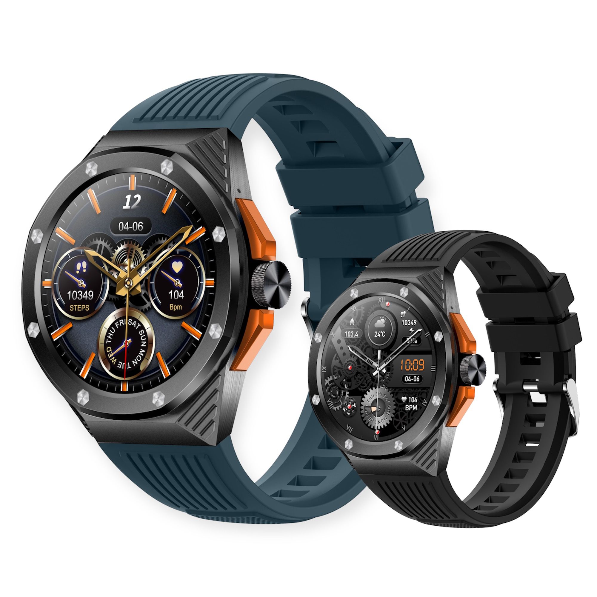 Ceas Smartwatch e-Wantay® HT8 Pro, 1.46" FULL Touch Display, HD, IP68 ...