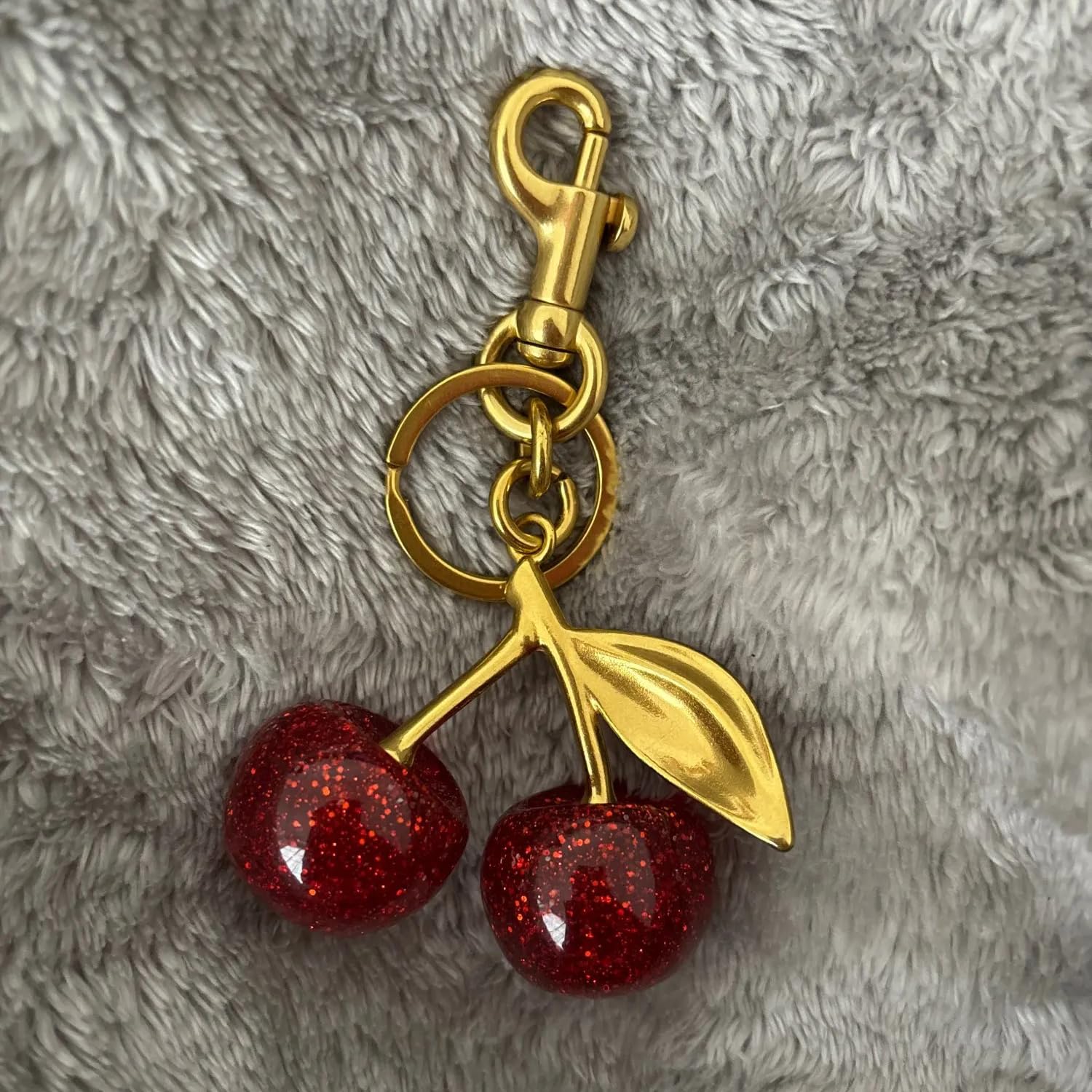 Breloc de bagaj Cherry, accesorii pentru geanta, design elegant ...