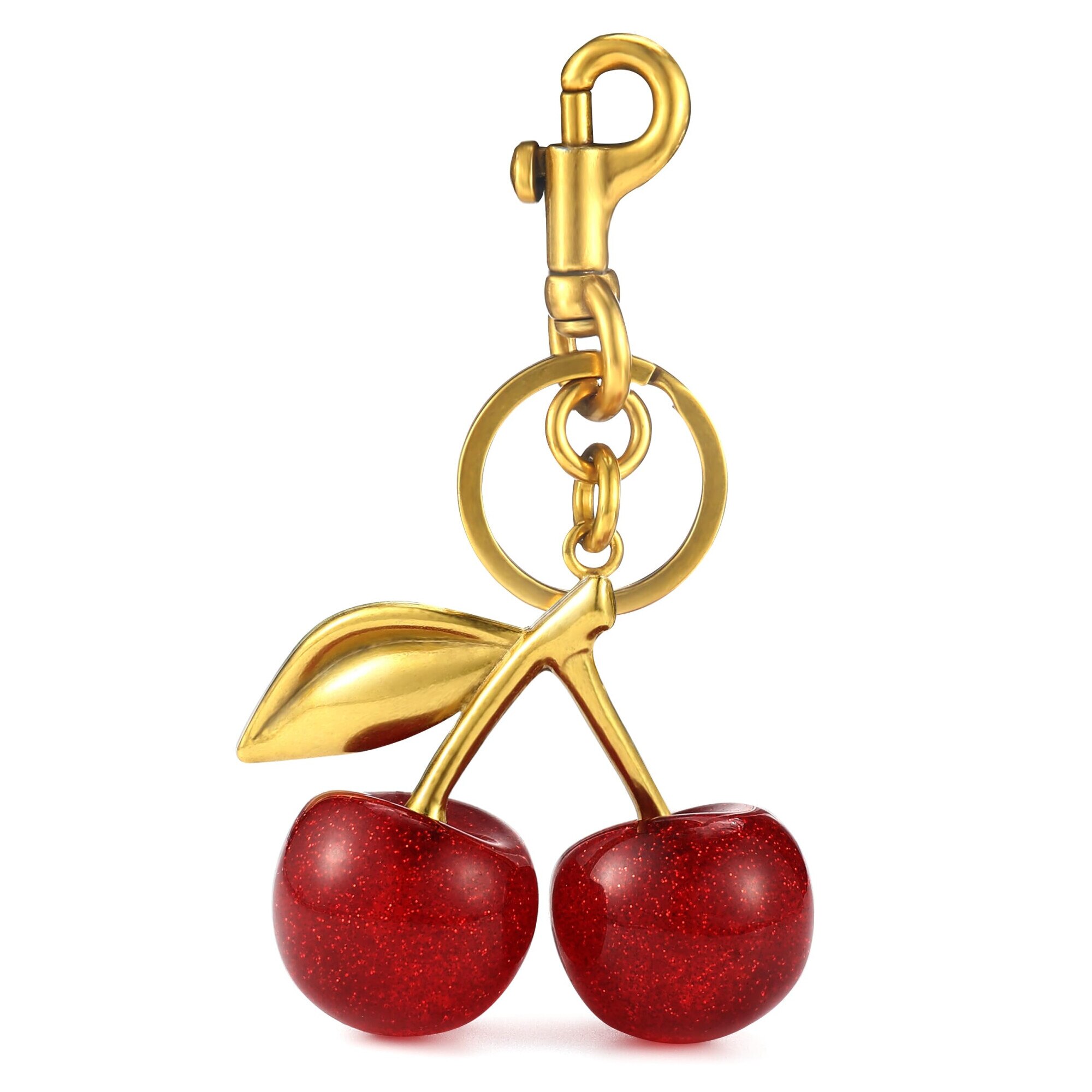 Breloc de bagaj Cherry, accesorii pentru geanta, design elegant ...