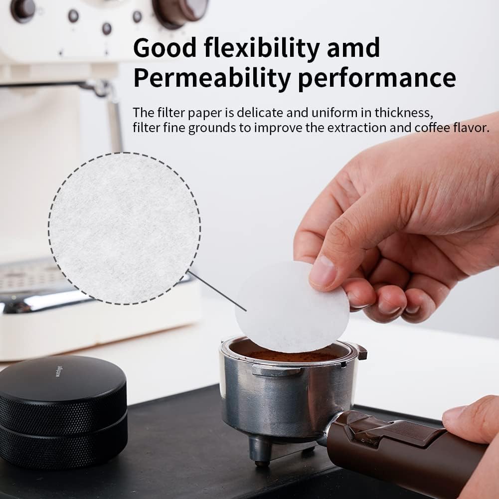 Filtre de cafea din hartie 51mm, set de 100 bucati, fara clor, pentru ...