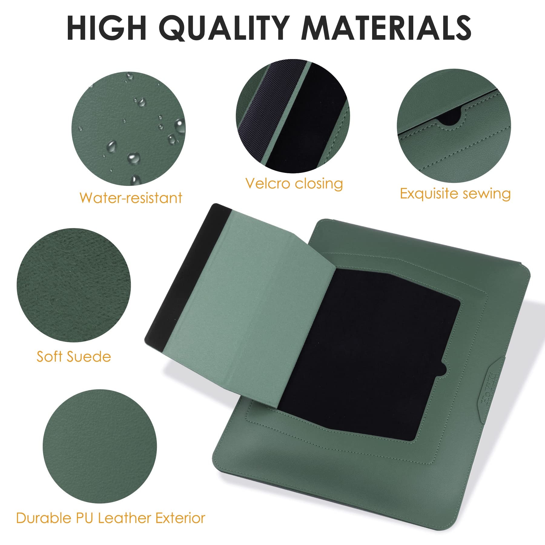 Husa Laptop 13-14 inch compatibila cu MacBook Air, MacBook Pro, Piele ...