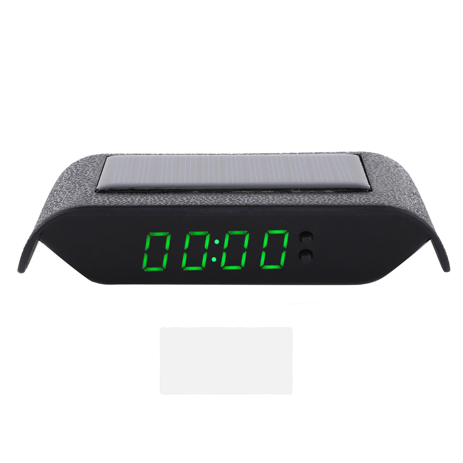 Ceas digital auto, solar, negru, 500mAh, fara cabluri - eMAG.ro