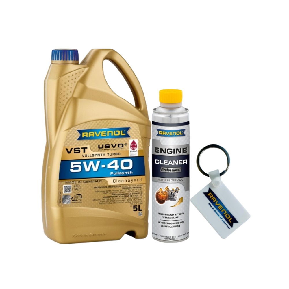Set, Ulei motor RAVENOL VST, USVO, 5W40, 5L, Aditiv Curatare Motor ...