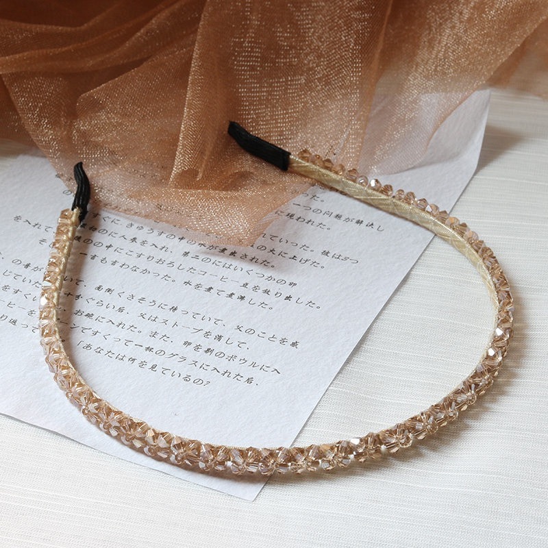 Set format din 1 banda de cap si 1 elastice de par, banda de cap cu ...