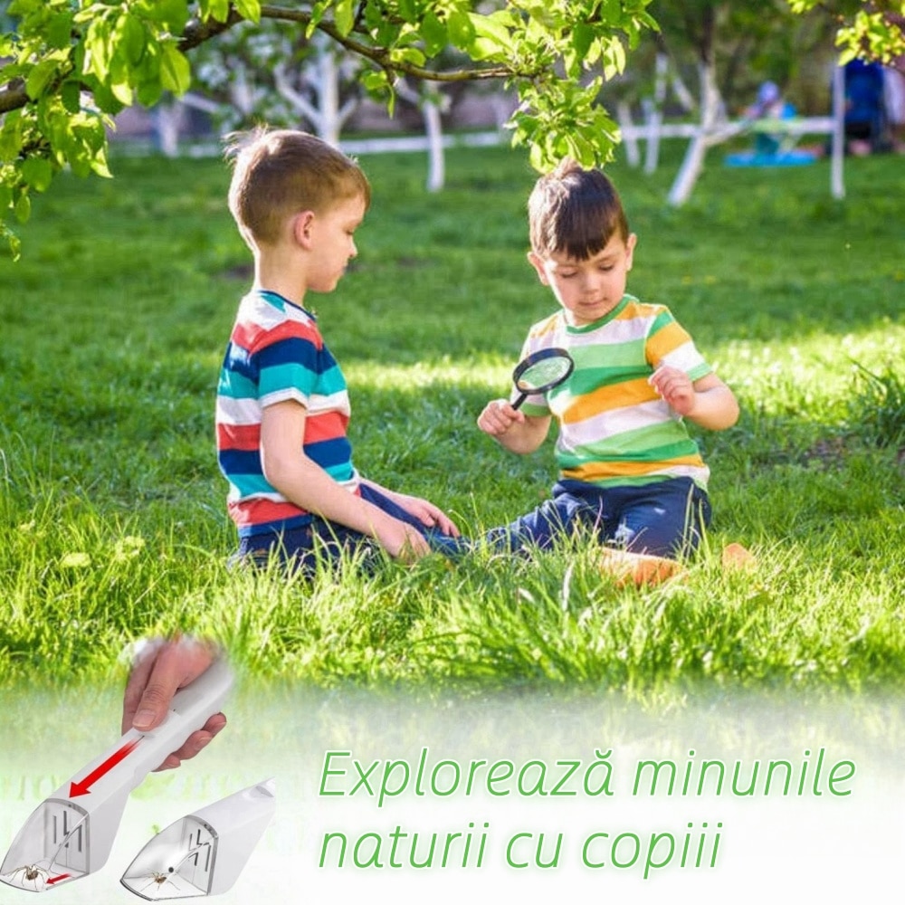 Capturator de insecte handheld, potrivit pentru copii si adulti, design ...