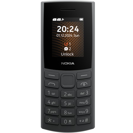 Nokia 105 4G (2024) Mobiltelefon, Dual SIM, Szén - eMAG.hu