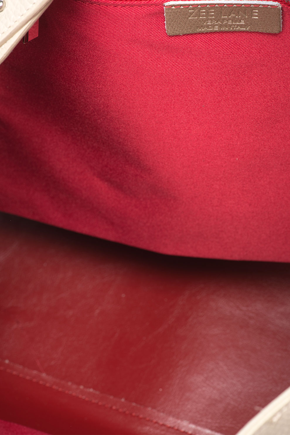 Zee Lane, Кожена чанта с капаче, Бежов - eMAG.bg