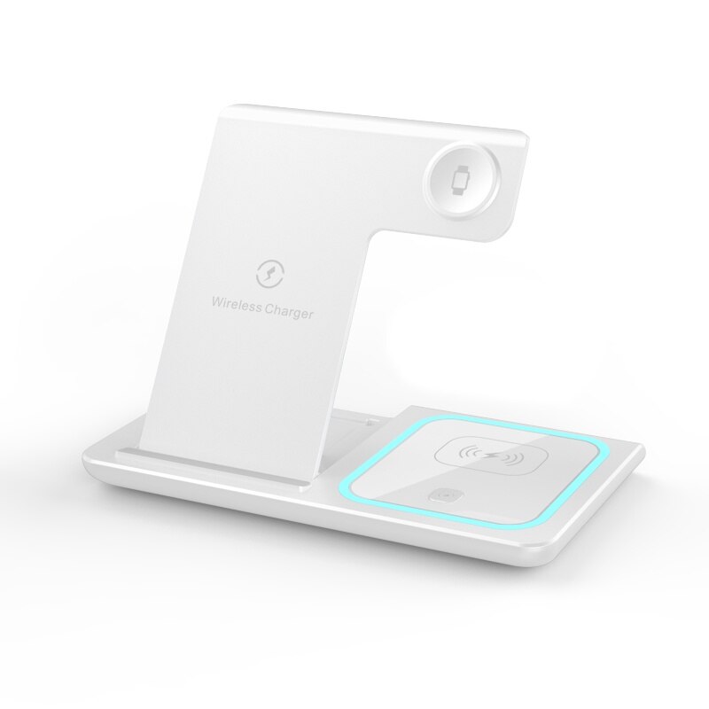 Incarcator wireless 3 in 1, suport pliabil, Statie incarcare pentru ...