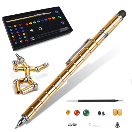Set pix magnetic, 30 de bile magnetice colorate, 14 inele magnetice, 5 ...