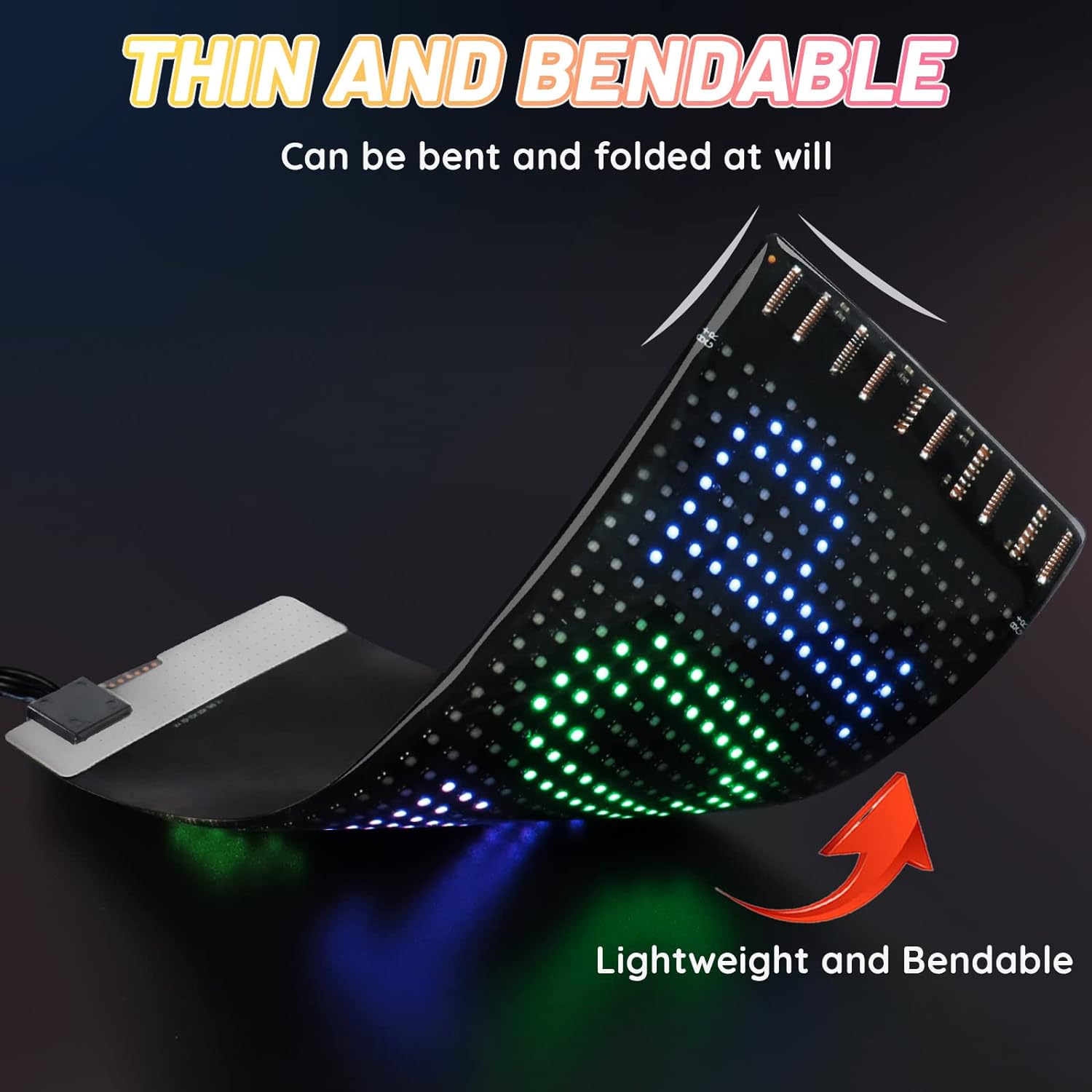 Reclama Luminoasa LED, Excitat®, Programabila, 70×173mm, RGB, IP65 ...