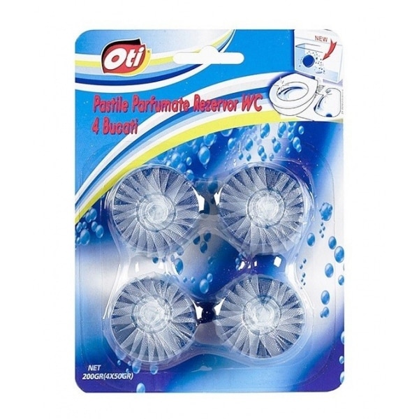 Pastile parfumate OTI pentru rezervor WC, 4 buc./set, 50 grame - eMAG.ro