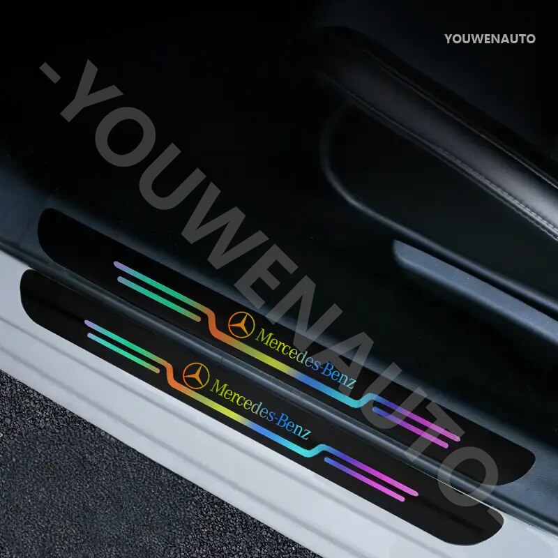 Set 4 Mercedes-Benz Laser Banda de Protectii praguri usi auto, pentru ...