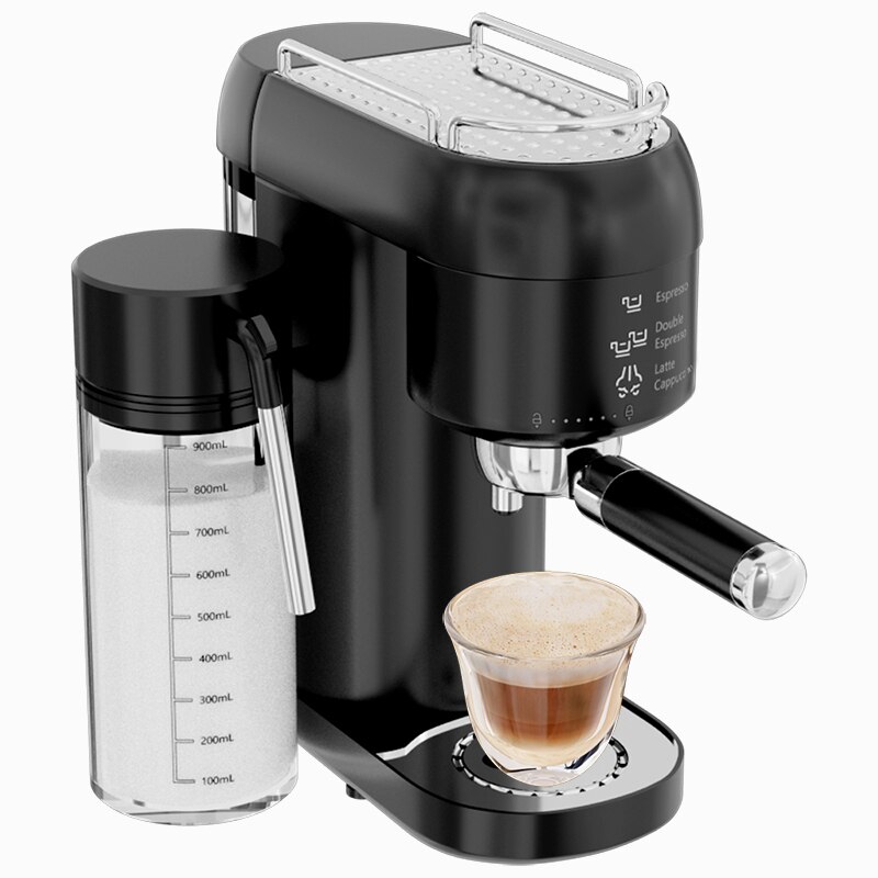 Espressor manual, Spuma de lapte automata, Borcan de sticla pentru ...