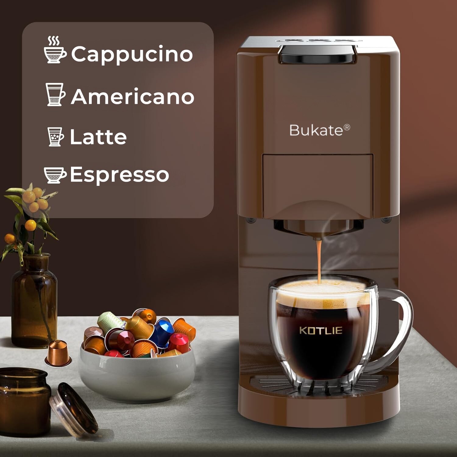 Espressor Multifunctional Manual 4 in 1 Bukate® – Aparat de Cafea ...