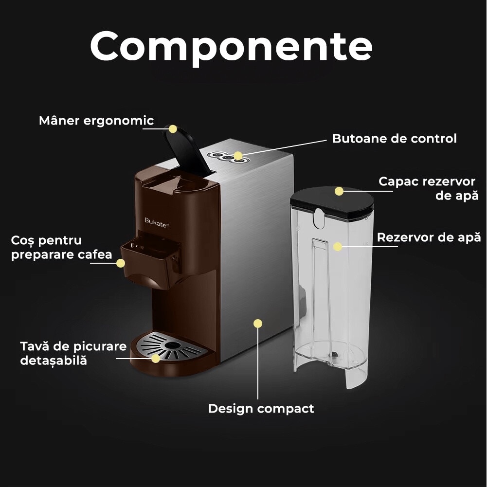 Espressor Multifunctional Manual 4 in 1 – Aparat de Cafea Compatibil cu ...