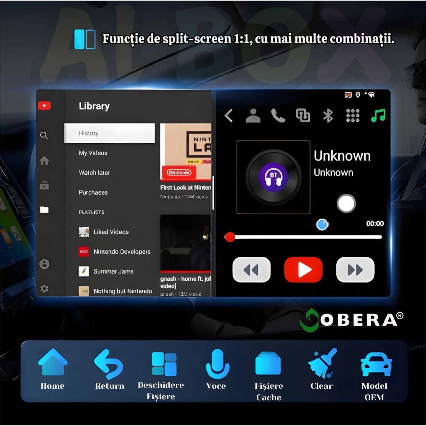 AI Box Android 13 goBERA® автомобилен модул, безжичен CarPlay и Android ...