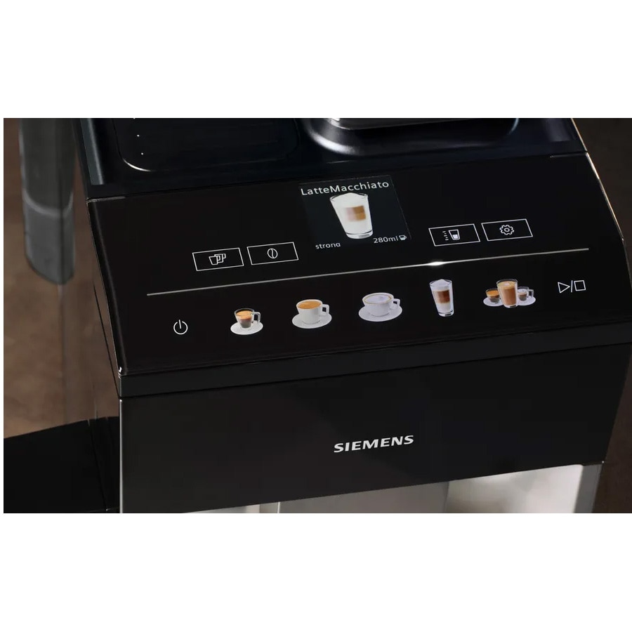 Siemens TQ513R01 automata eszpresszó kávéfőző, 1500W, 15bar, Kerámia daráló, Touch Control, 10 ...