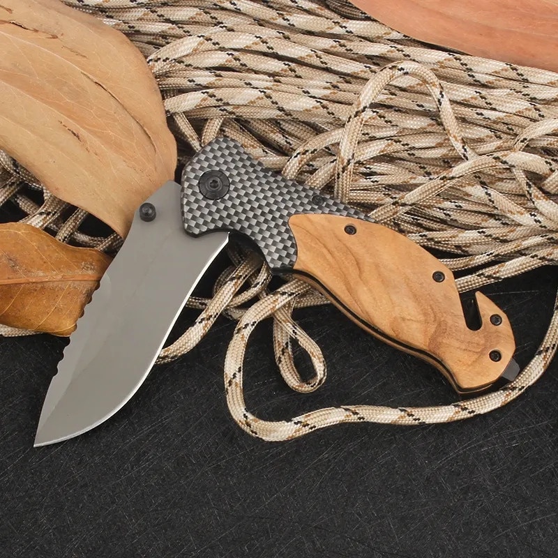 Cutit Pliabil tip briceag, Fara Blocare Lama, pentru camping, vanatoare ...