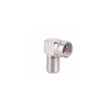 Adaptor RF 90 Grade tata, Metalic, pentru TV, Mufa, Antena, Cablu ...