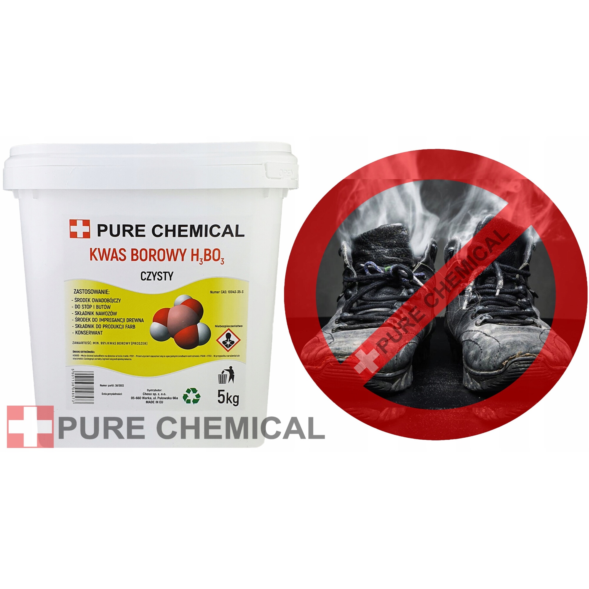 Borax Pulbere, Pure Chemical, Ambalaj Doypack, Puritate 99.9%, Formula ...