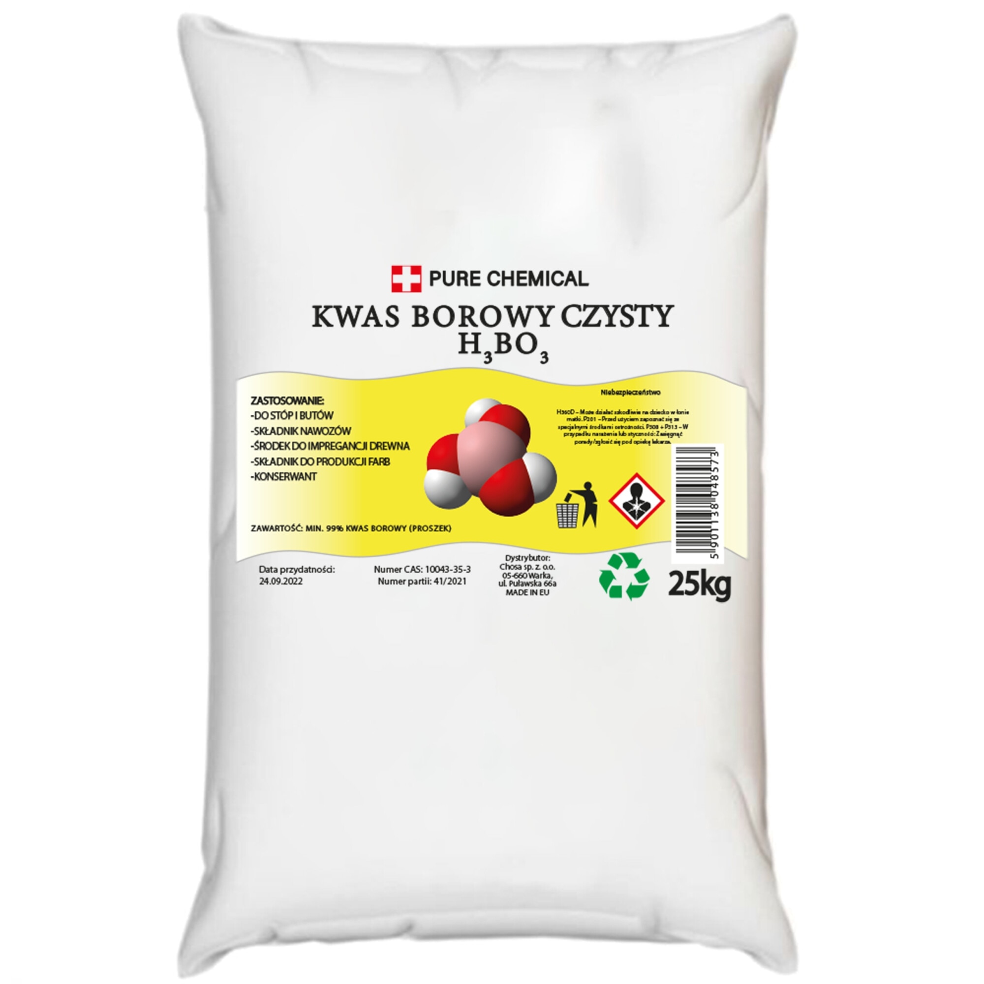 Borax Pulbere, Pure Chemical, Ambalaj Doypack, Puritate 99.9%, Formula ...