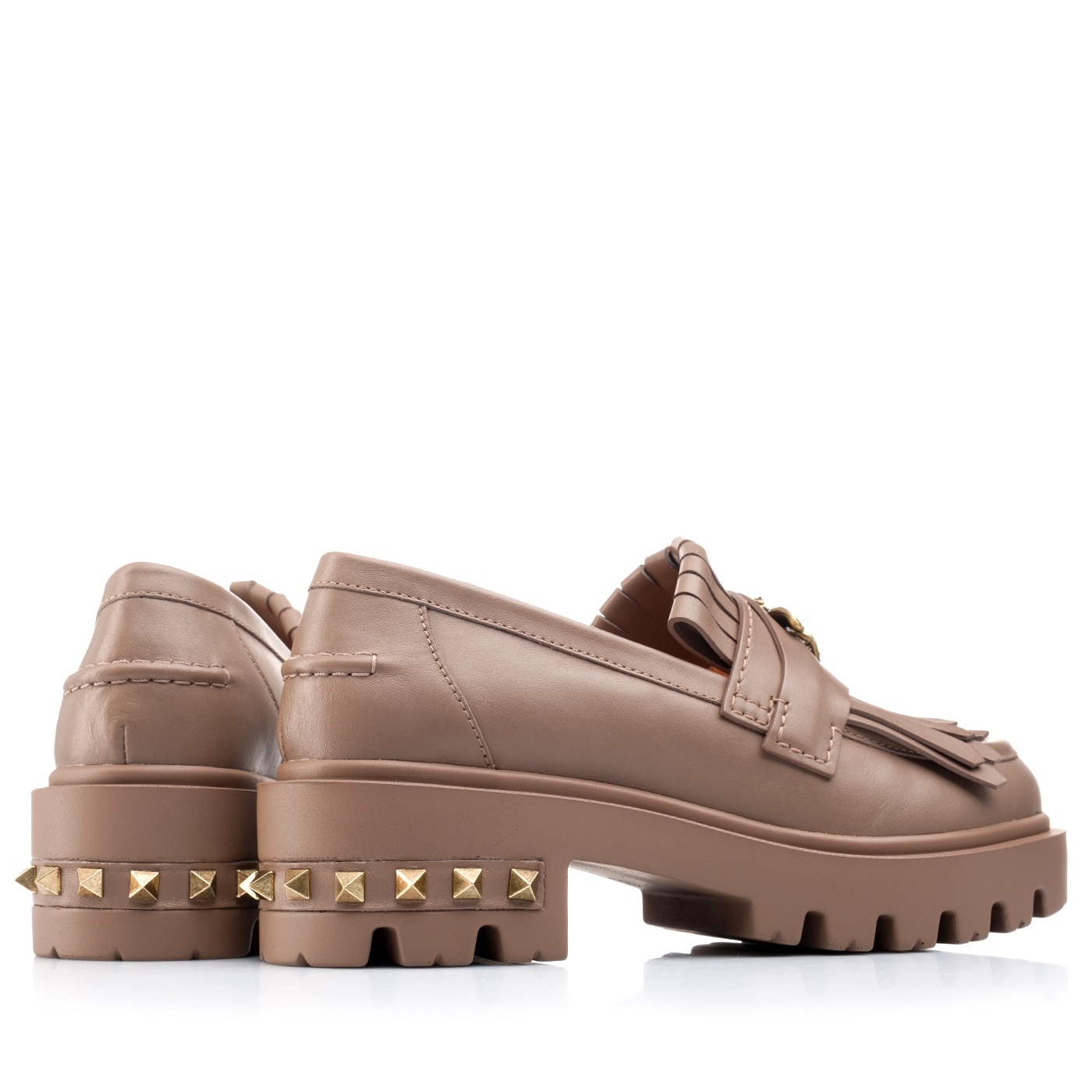 Pantofi dama, Musette, BEE 883, Piele naturala, Maro cenusiu - eMAG.ro