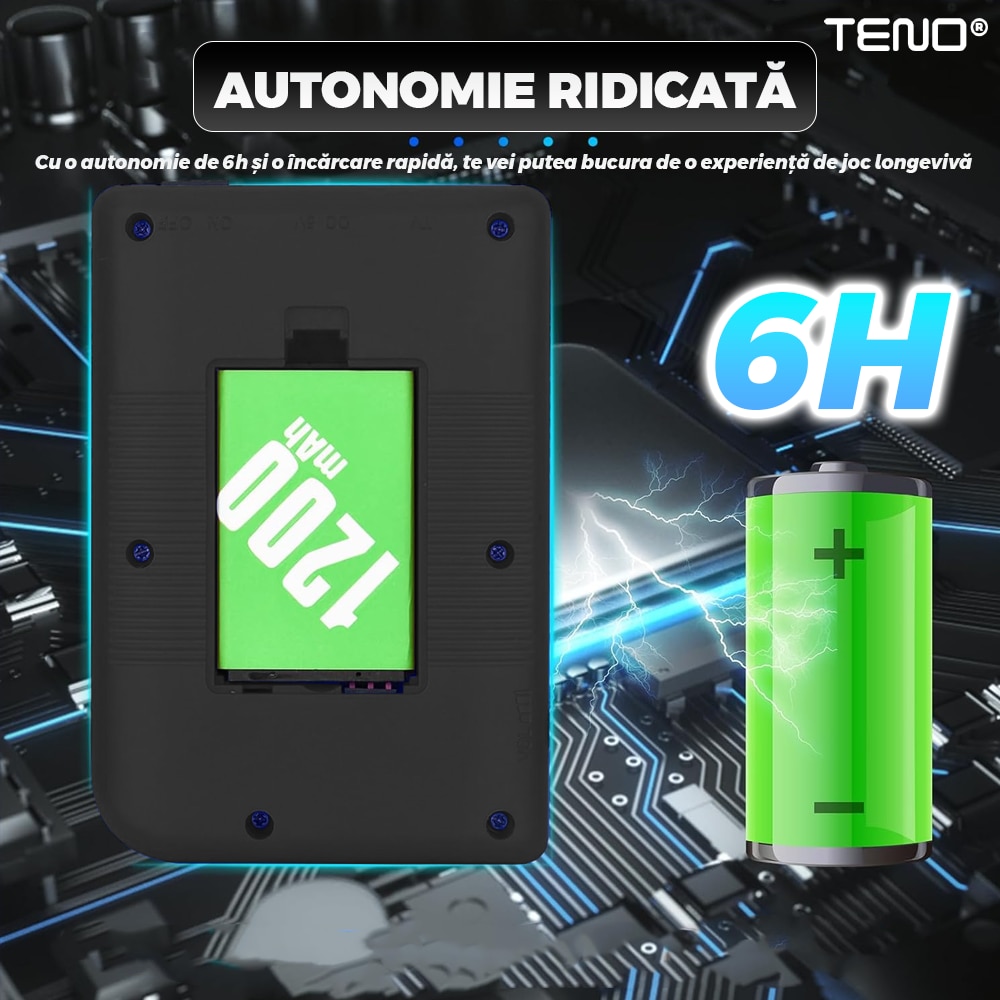 Mini Consola Jocuri Retro Game Box Teno®, SR-90, 400 in 1, maneta 2nd ...