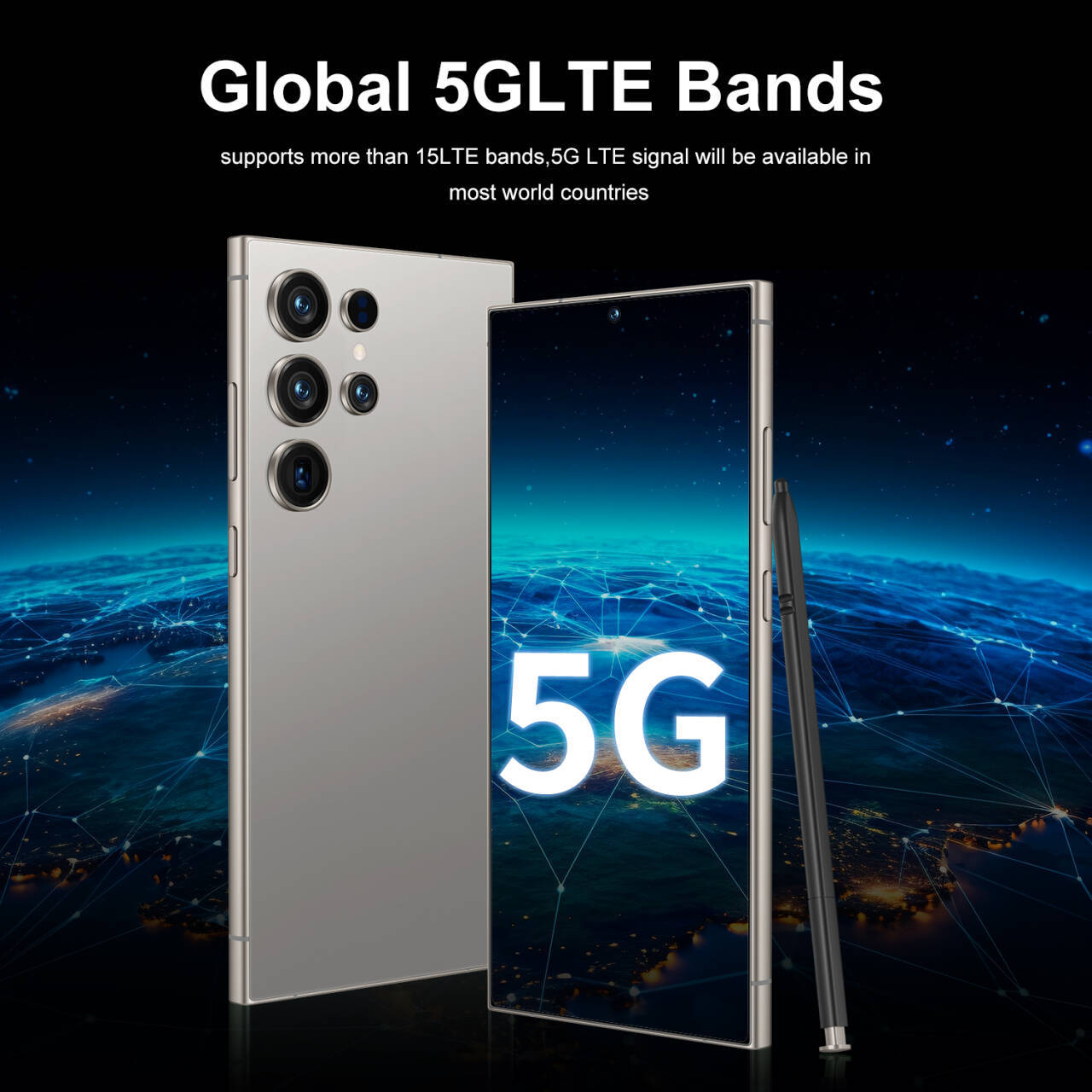 Telefon mobil Lemon Home Android 14, S24 Ultra, 128GB, 8GB RAM, 6.8 ...