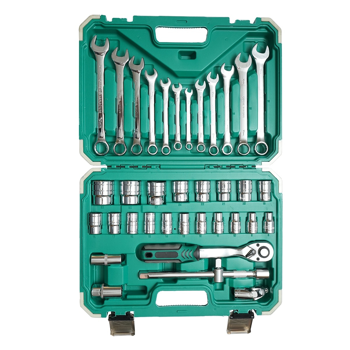 Trusa chei tubulare 8-32mm si chei fixe combinate 8-19mm, 1/2 antrenor ...