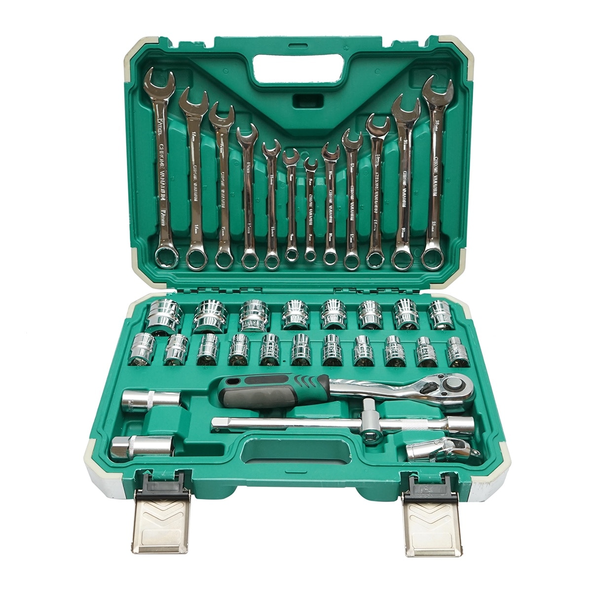 Trusa chei tubulare 8-32mm si chei fixe combinate 8-19mm, 1/2 antrenor ...