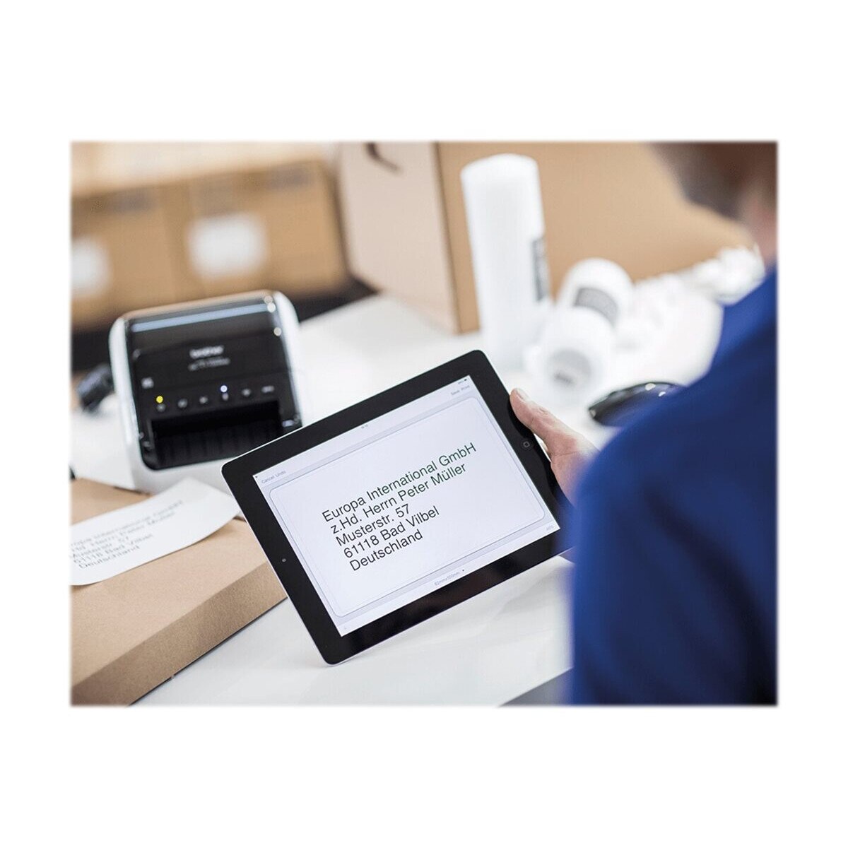 Imprimanta termica, Luka, QL-1110NWBc, wireless, neagra, alba - eMAG.ro