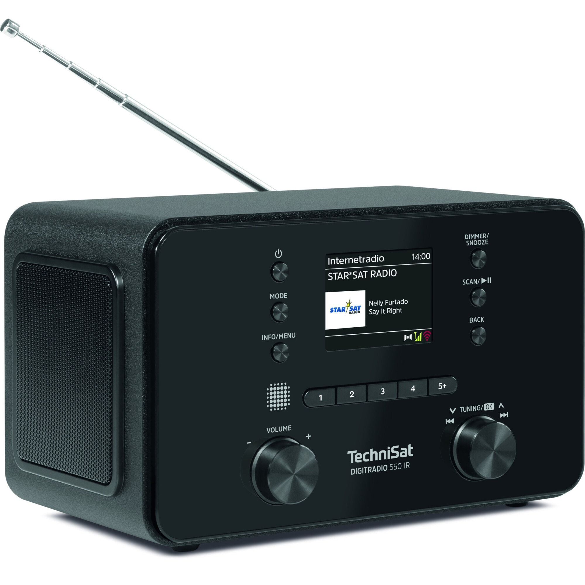 Radio portabil TechniSat DIGITRADIO 550 IR, DAB+, Bluetooth, 2x5W ...