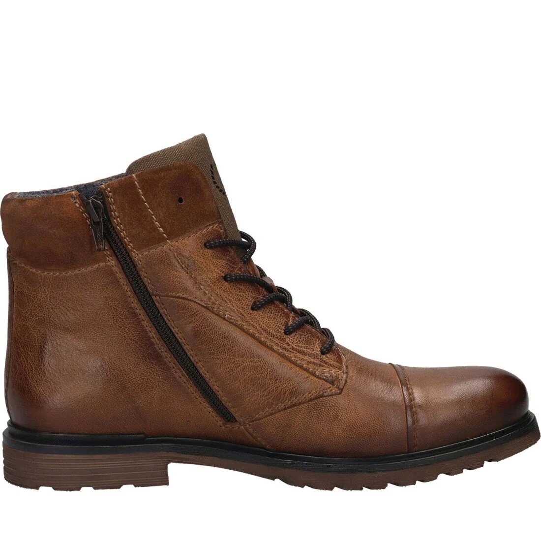 Ghete barbati, Bugatti, Autumn - Winter, casual, maro, piele intoarsa ...