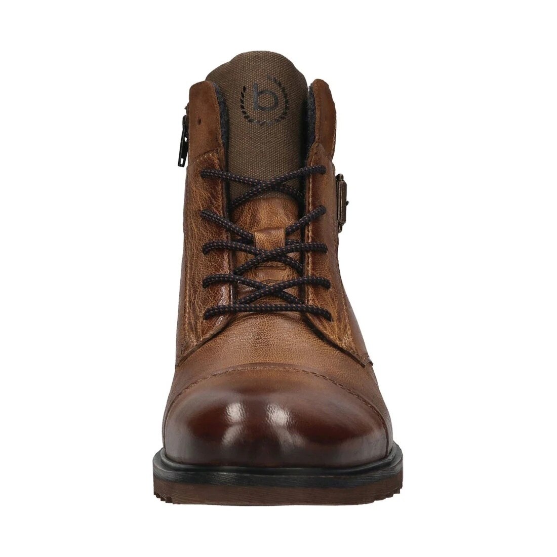 Ghete barbati, Bugatti, Autumn - Winter, casual, maro, piele intoarsa ...