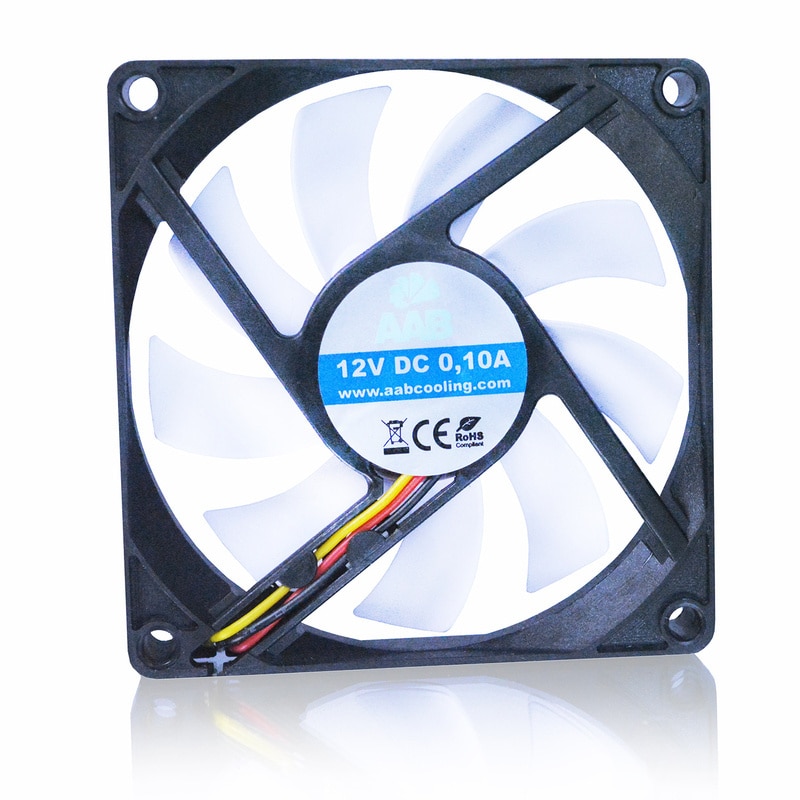 Ventilator PC, AabCooling Slim Silent Fan 8, 80x80x15mm, 27.45m3/h, 13 ...