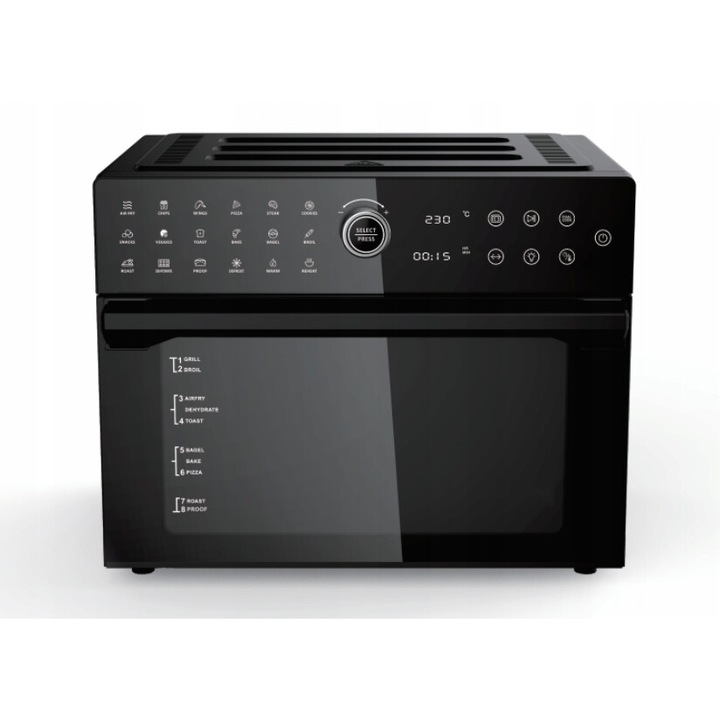 Friteuza cu aer cald Cookwise AFO-17D-RC3 de 30 L Mini cuptor cu ecran ...