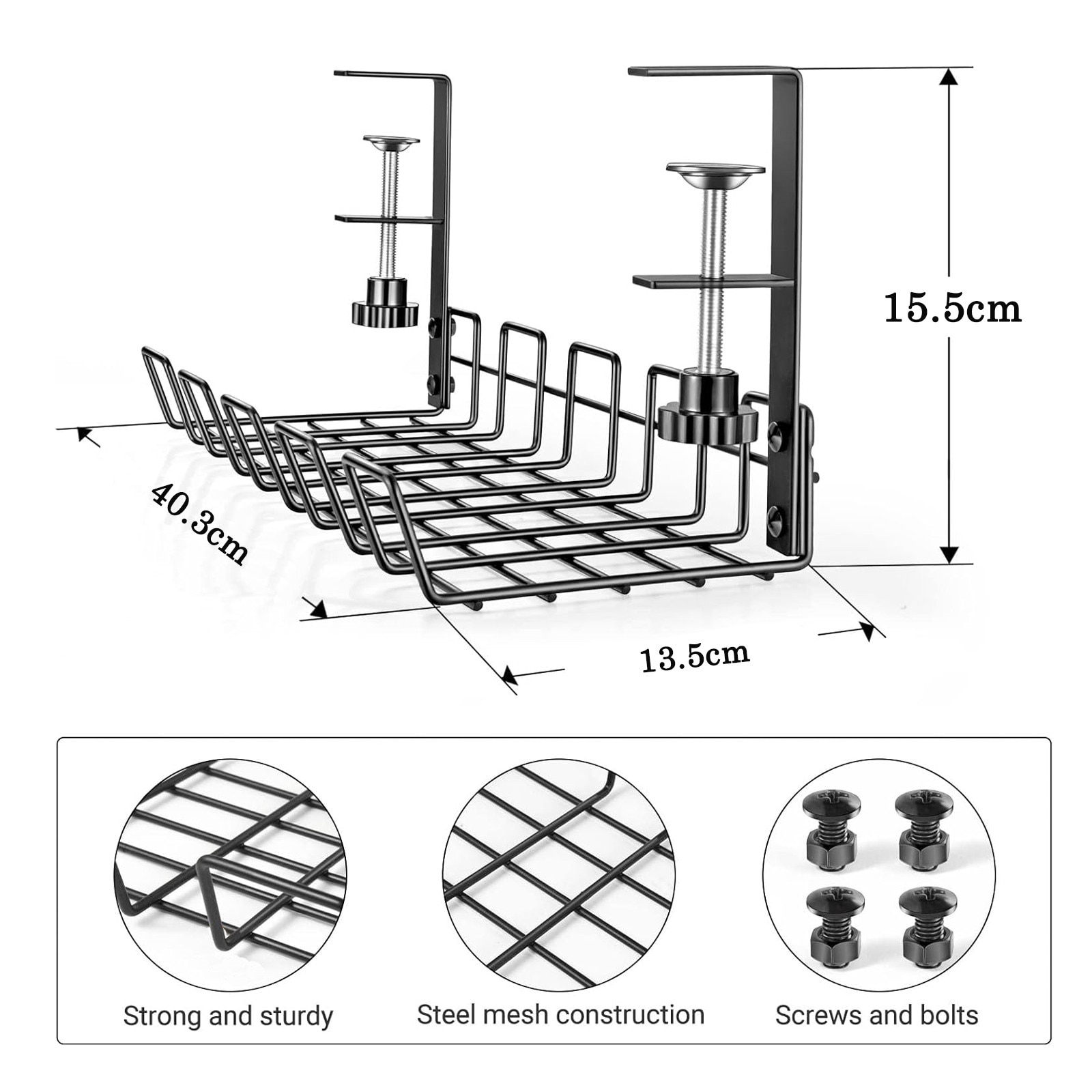 Tava de gestionare a cablurilor sub birou, SINBINTA, Organizator de ...