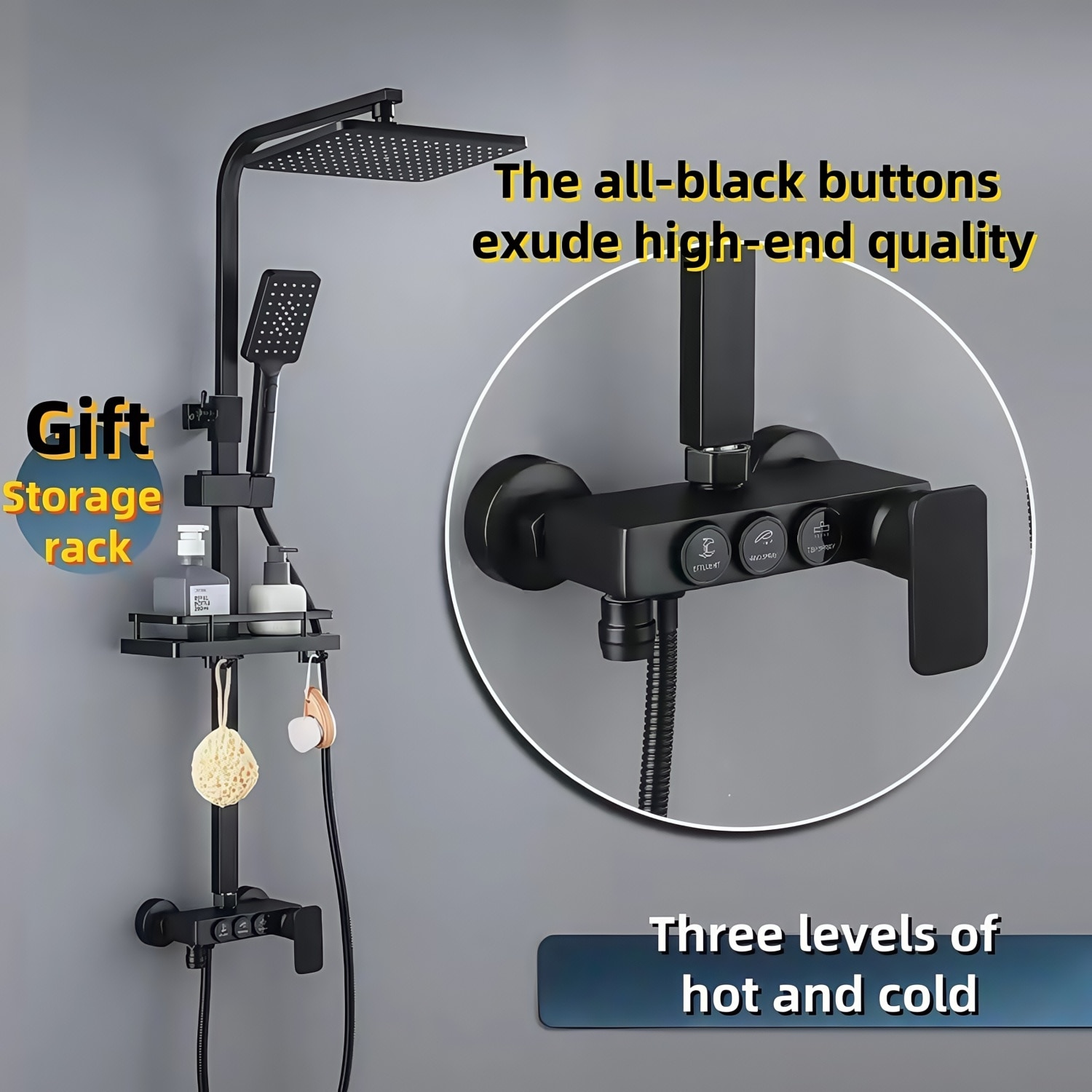 Coloana de Dus, RorAem, Coloana de Dus Smart cu Afisaj LED, Temperatura ...