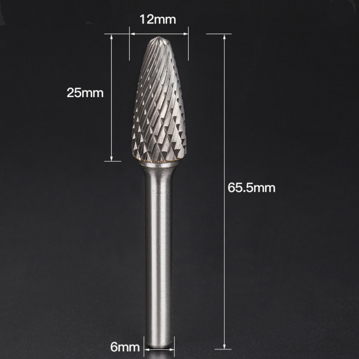 Freza metal 12x28x6x72mm, Cap de slefuire dur, din aliaj, rotativ ...