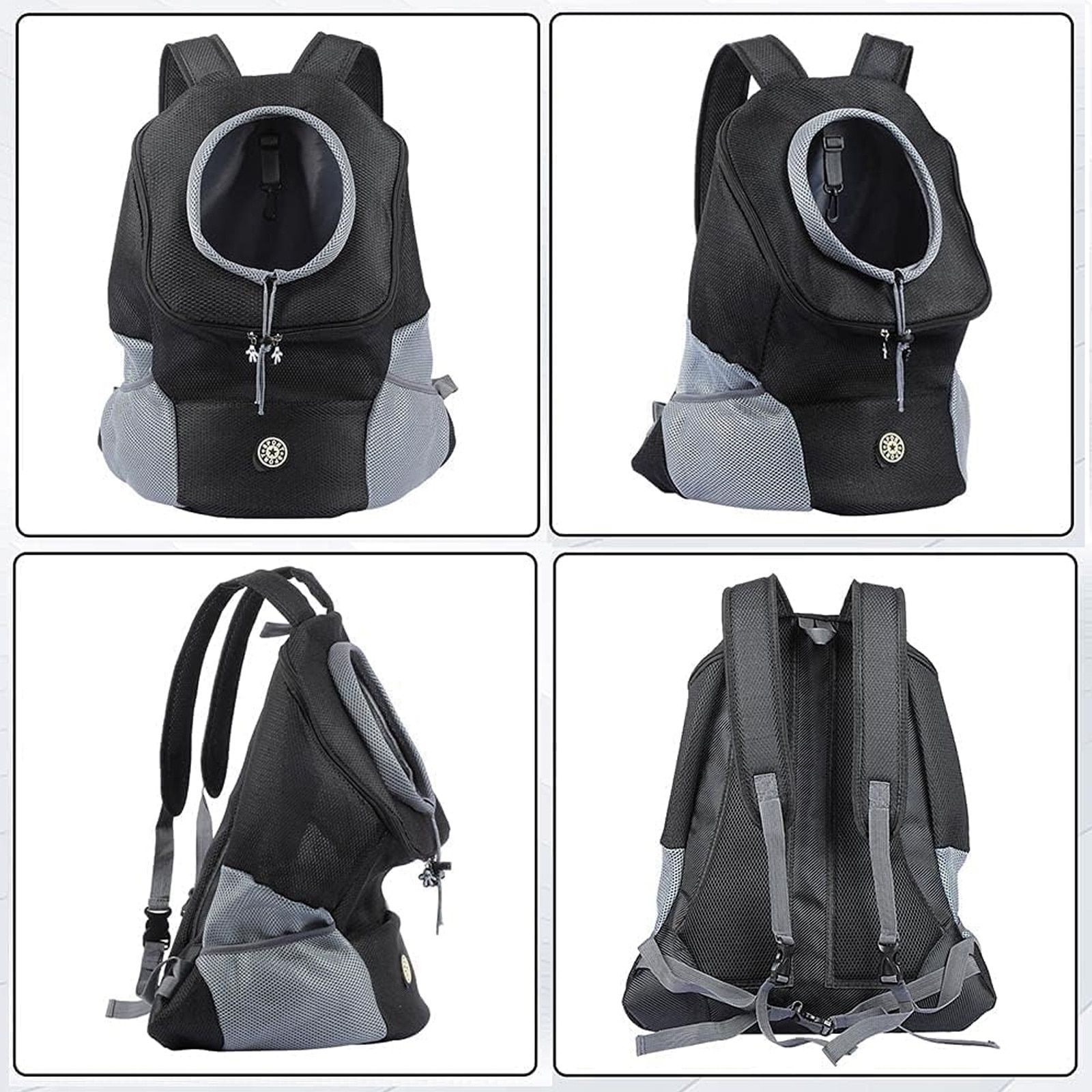 Rucsac transport animale cu hublou panoramic transparent si buzunar ...